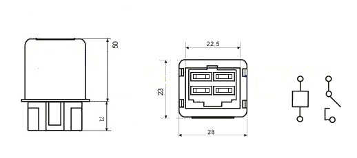air conditioner contactor relay switch 28300-16010 RY305 RY601 RY656 ...