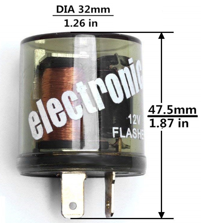 Heavy Duty Turn Signal Electronic Led Flasher , 12V 3 Pins Micro ...