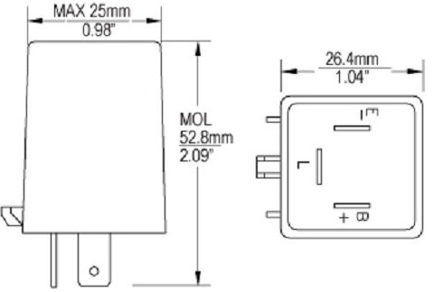 Truck Headlamp Light Led Compatible Turn Signal Flasher 12 Volt 30 Amp ...