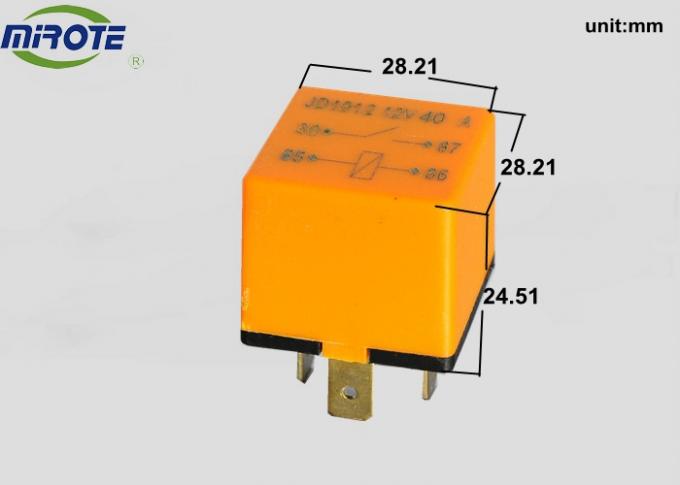 225296 12V 40A Waterproof 4Pin Automotive Relay Orange Cover For Car ...