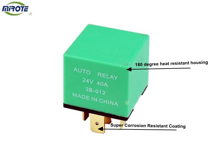JD1914 Green Cover 40 Amp 5 Pin Relay Non Waterproof Vehicle Auto Relay ...