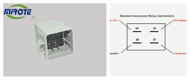 Generic 4 Blades 12 Volt 40 Amp Spdt Automotive Relay Housing ...