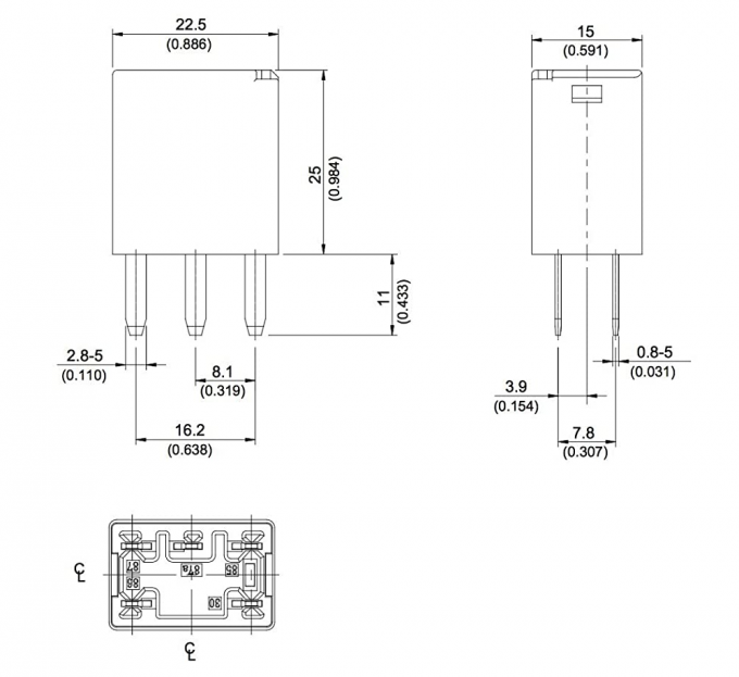 5P 12077866 13500128 Auto Electrical Relays For GM Car