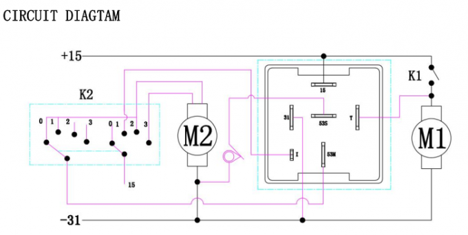 12V 6 Pin Wiper Intermittent Relay For Volkswagen