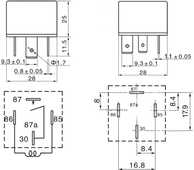 Automotive Motorcycle Car Truck Jd1914 12v 40a Relay