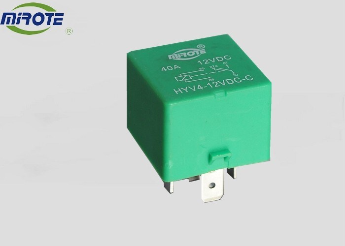 Green Color 12 Volt Electric Relay 30amp 5pins 03447012 Automotive ...
