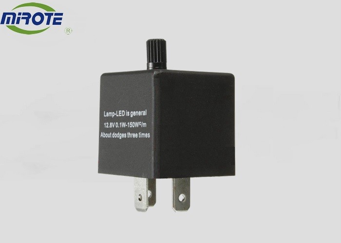 Adjustable Electronic Led Flasher 3 Pin , Turn Signal Flasher For Led Bulbs