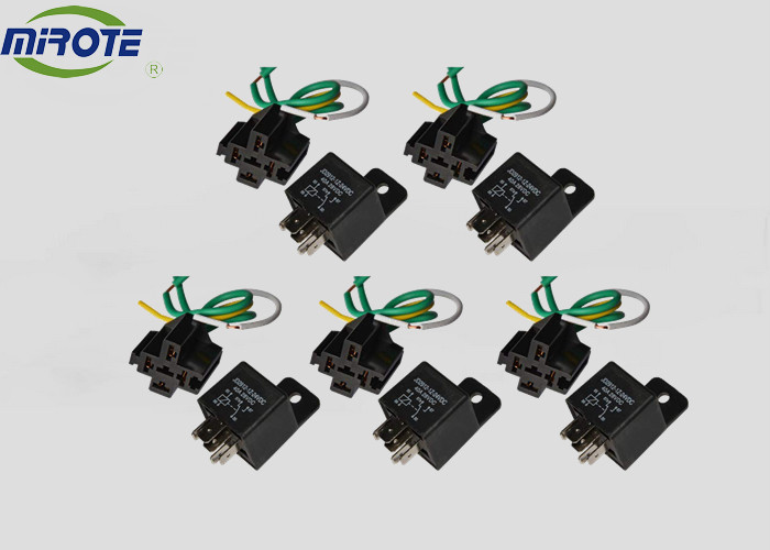 5 Pin 24V 40 Amp Micro Relay With Socket Automotive Wiring Harness Kits 5 Pre-wire pcb mount ...